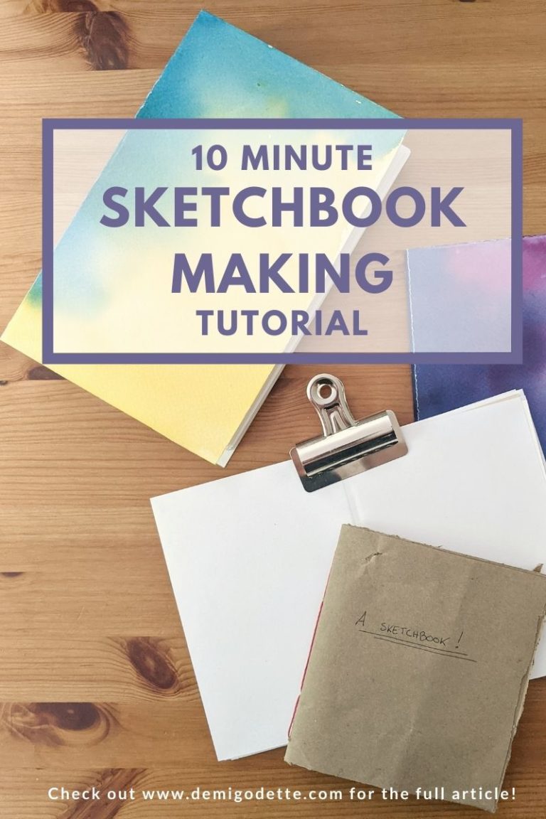 Two 10 minute sketchbook making tutorials – color experiments