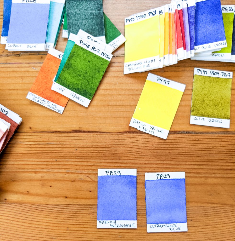 Playing to understand pigments in colors – color experiments