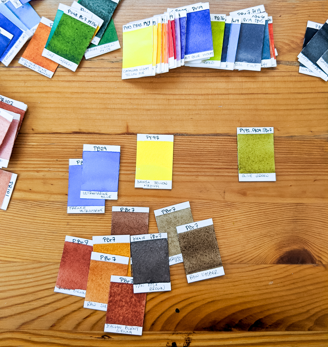 Playing to understand pigments in colors – color experiments
