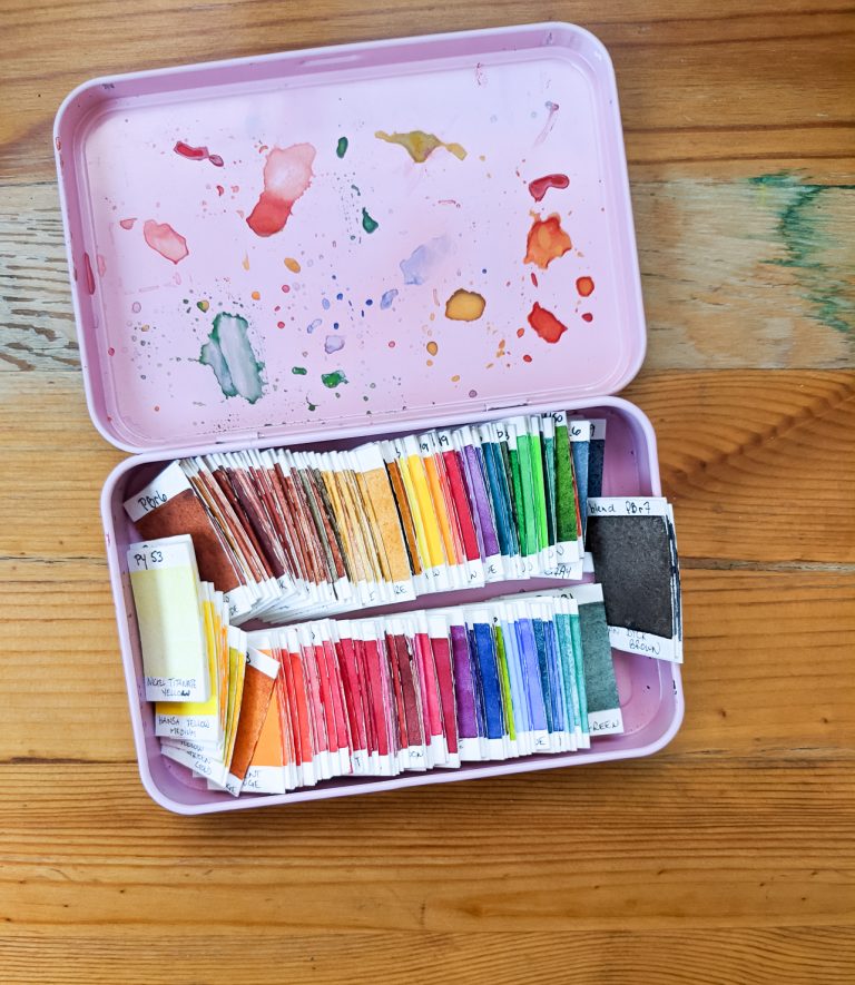 Playing to understand pigments in colors – color experiments