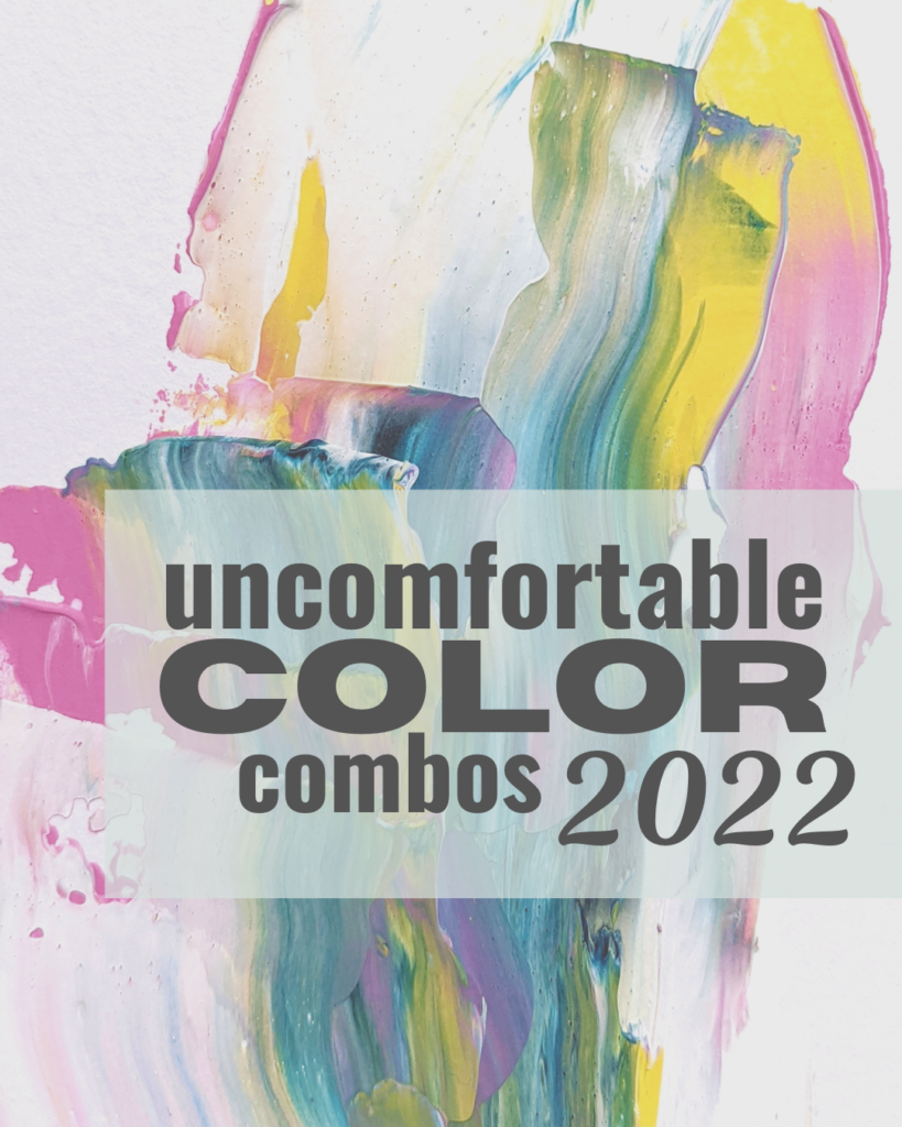 The uncomfortable color combo challenge – color experiments