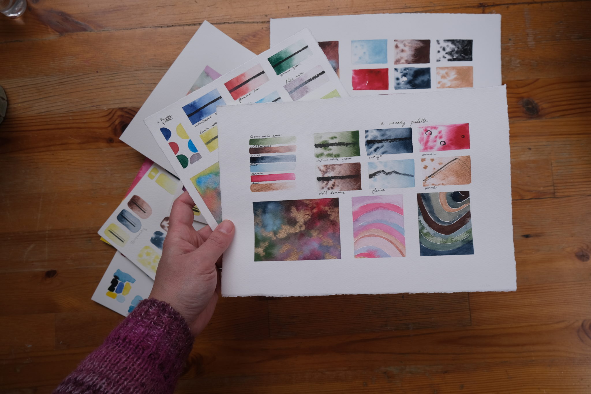 Playful Color Swatches: My first Skillshare Class – color experiments